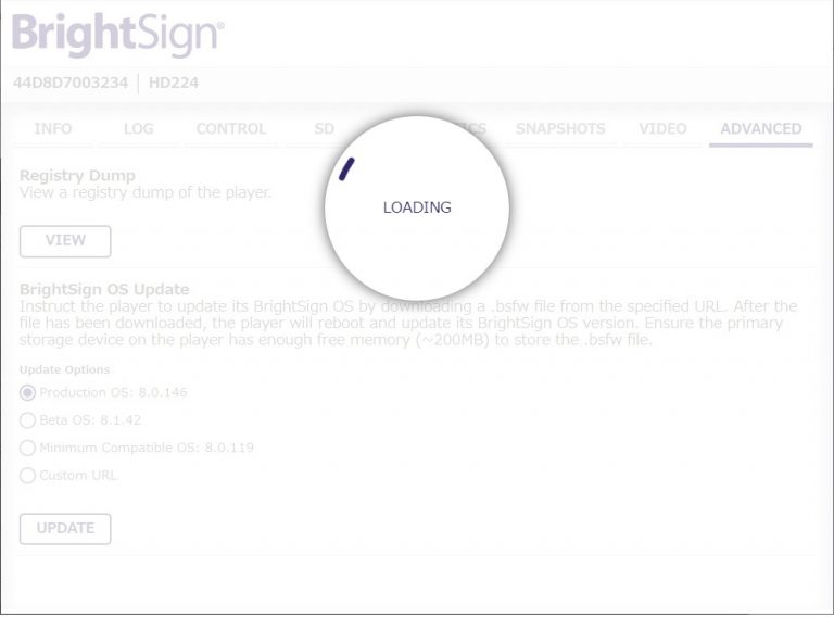 【BrightSign】BrightSign OSアップデート方法